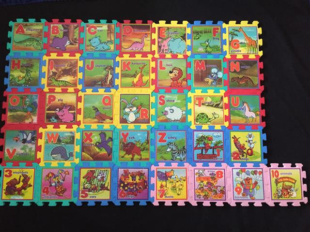 Alphabet & Numbers Foam interlocking puzzle mats | kidsheaveninlisle