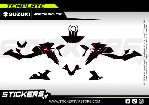PLANTILLAS GIXXER GSX-S 150 | Stickers VIP