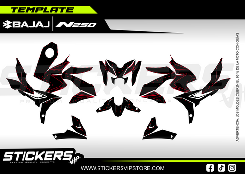 PLANTILLAS BAJAJ N250 | Stickers VIP