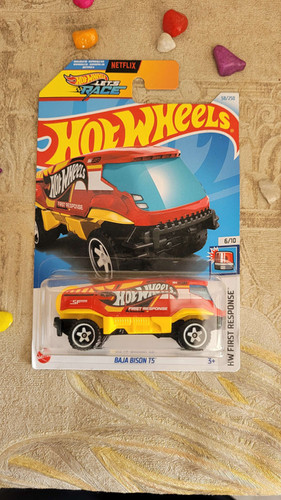 Baja Bison T5 Red HW First Response 58/250 | SlamWheels.com