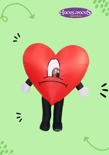 Corazon Bad bunny Botarga inflable | Disfraces