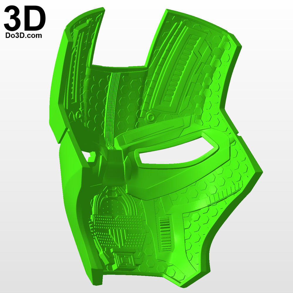 New Iron Man Faceplate with Inner Mechanical Details | Do3D
