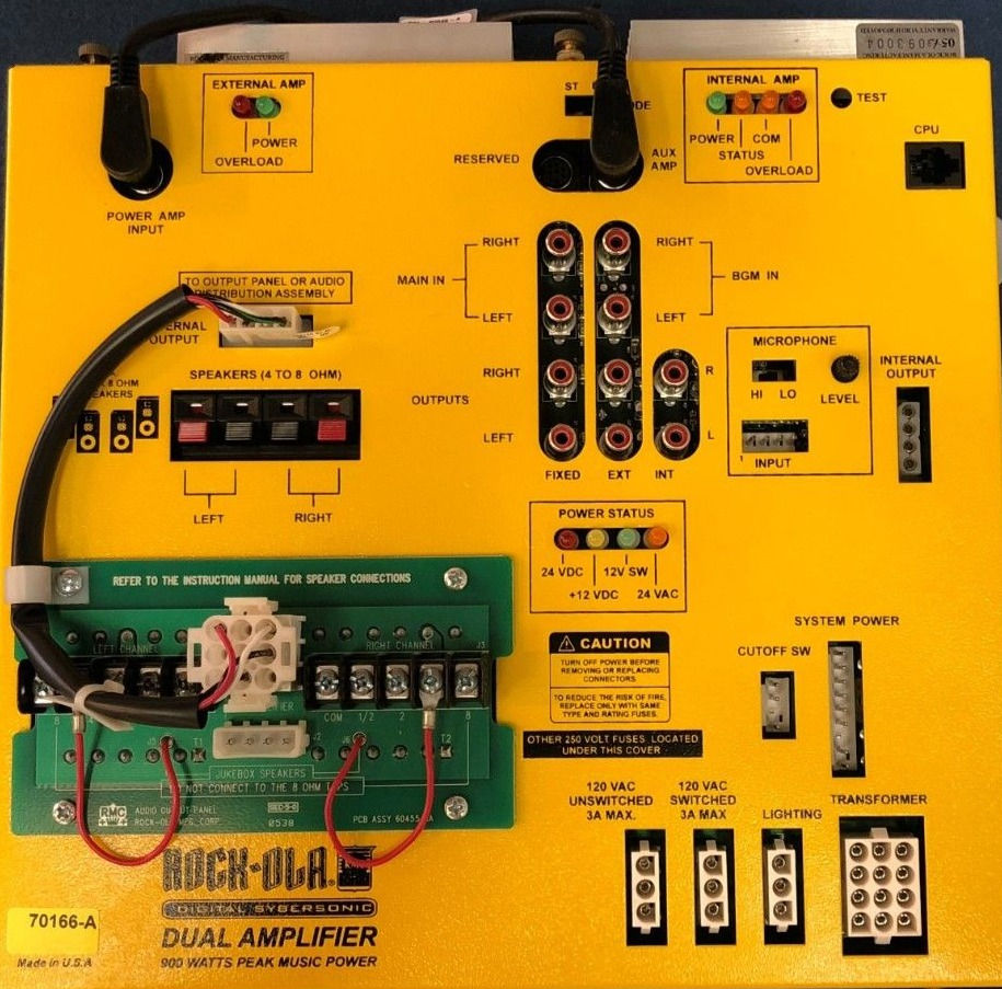 Rock-ola Jukebox amplifier repair | we repair jukebox amps.