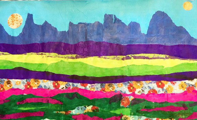 Mountain collage | Art with Tricia