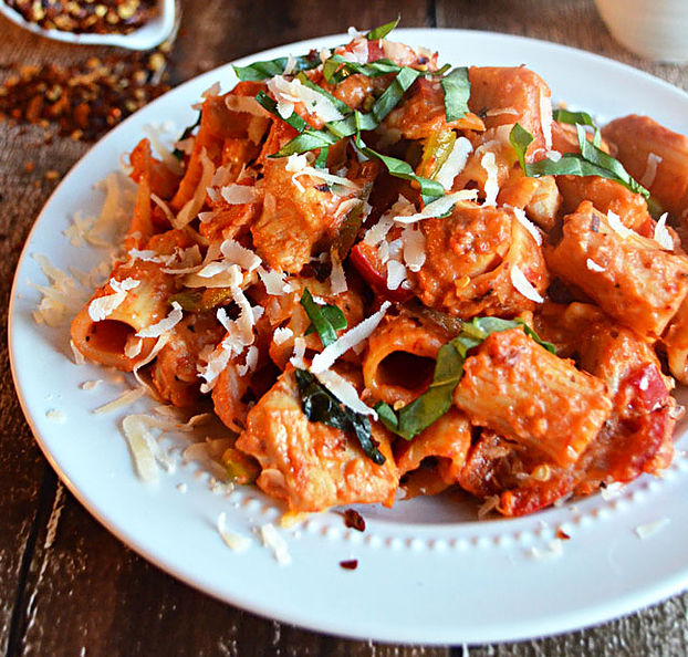 Spicy Chicken Riggies | Tenderoni Foods