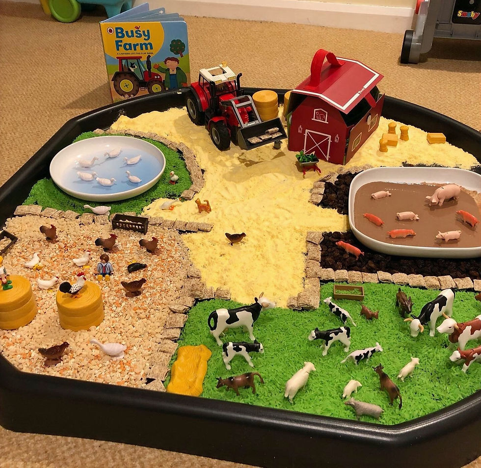 22 Messy Play Tray Ideas