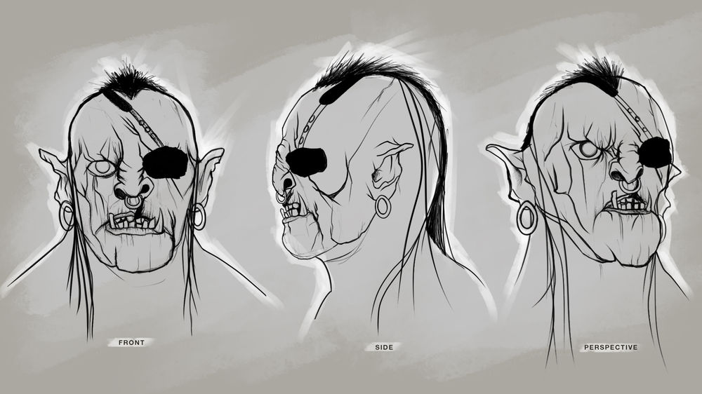 Semi Orco basado en Dungeons and Dragons | MST Design Academy