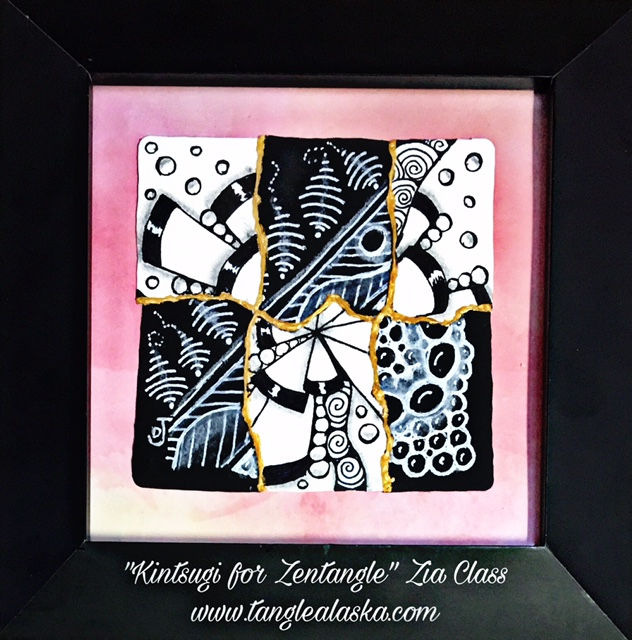 Kintsugi for Zentangle Class | Tangle Alaska