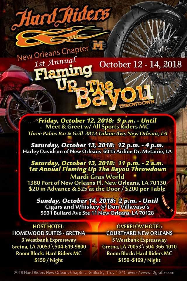 Flames on the Bayou | Hardridersmc