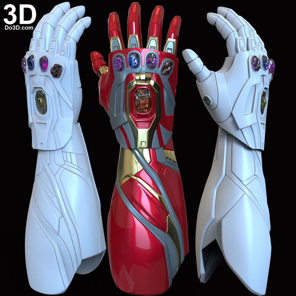 Update on 3D Printable Model: Iron Man Mark LXXXV MK 85 Nano Gauntlet With Infinity Stones ...