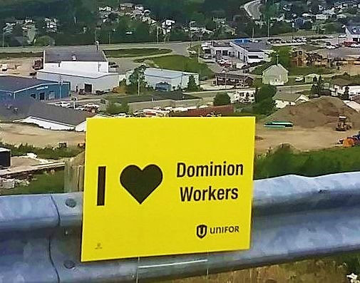 Solidarity with Dominion workers now on strike in NFLD!