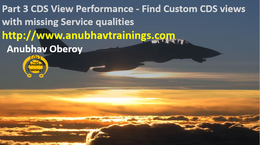 SAP HANA CDS View Introduction | anubhavtrainings