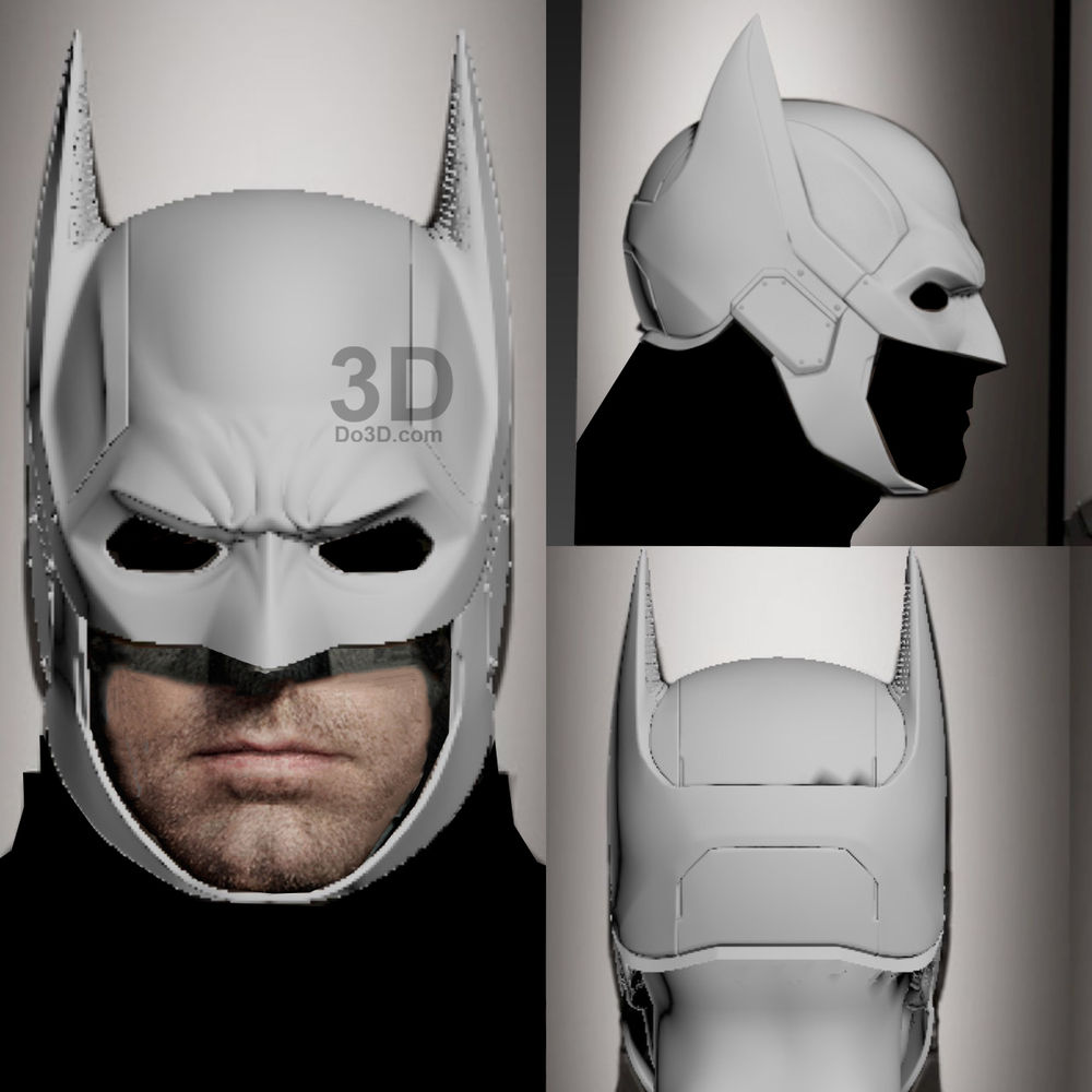 The Batman 2022 Concept Cowl (Ben Affleck Version Helmet) | 3D ...