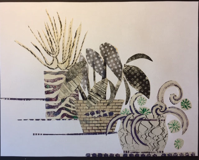Plant Still Life print collage | Art with Tricia