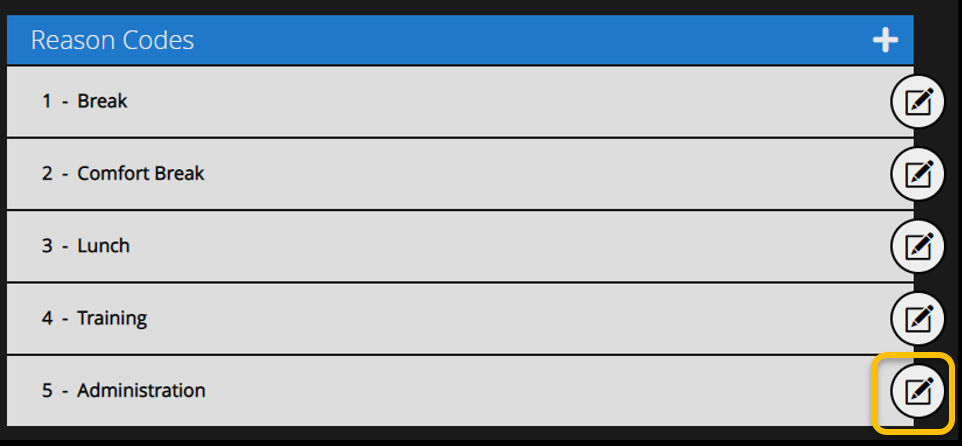 How do I change (edit) a 'Reason Code'? | Teleware Help