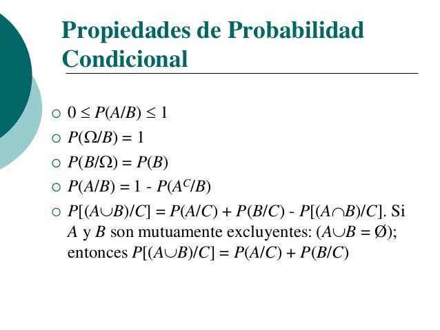 Probabilidad Condicional