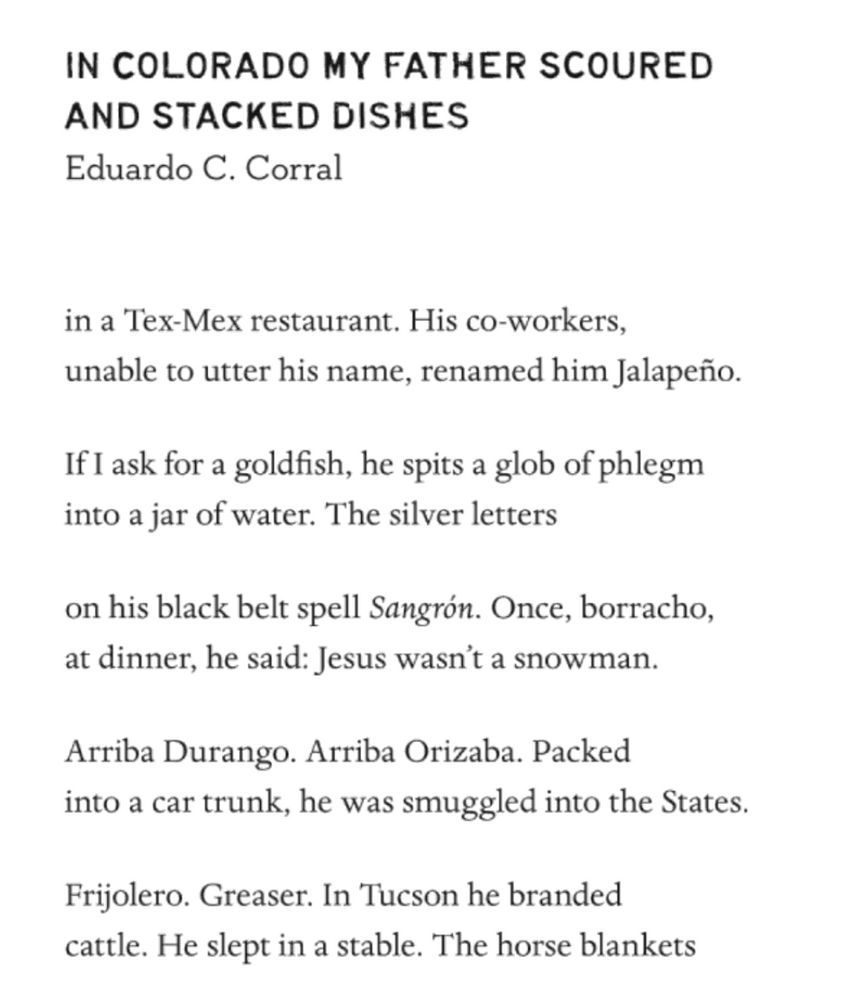 Emotion, Story, and Voice Poem: In Colorado My Father Scoured and ...