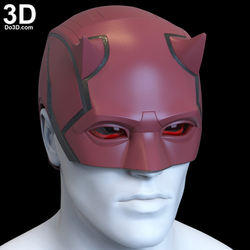 Daredevil V2 Helmet Matt Murdock Mask | 3D Printable Model Print File ...