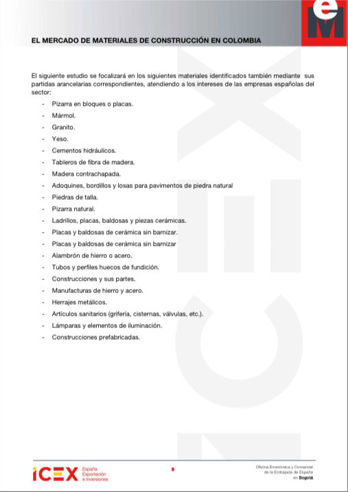 Principales materiales de construcción que se importan en Colombia ...