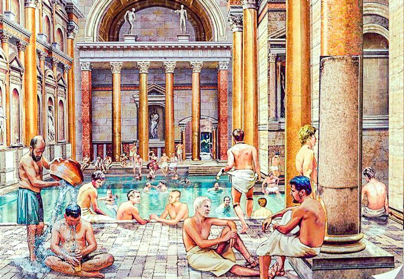 Roman Baths In Ancient Rome The Roman Baths By Roland Millward