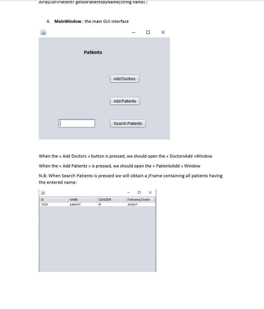 Create software that manages patients for a clinic In Java | Codersarts