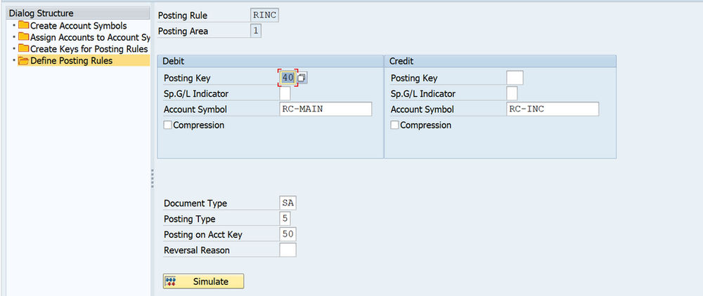 How can I make On account posting using Manual Bank statement config ...