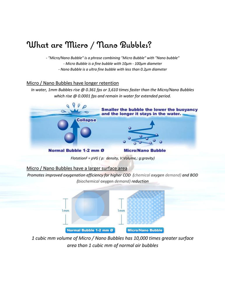 The Effects of NanoBubble Hydrotherapy Brochure