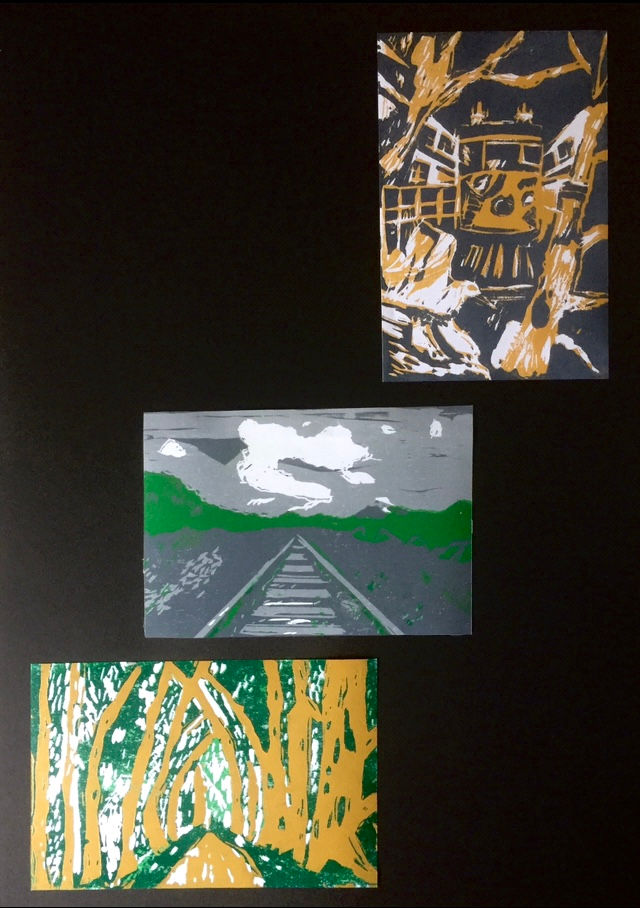 Changing World project: Urbanisation ( lino prints using the reduction ...