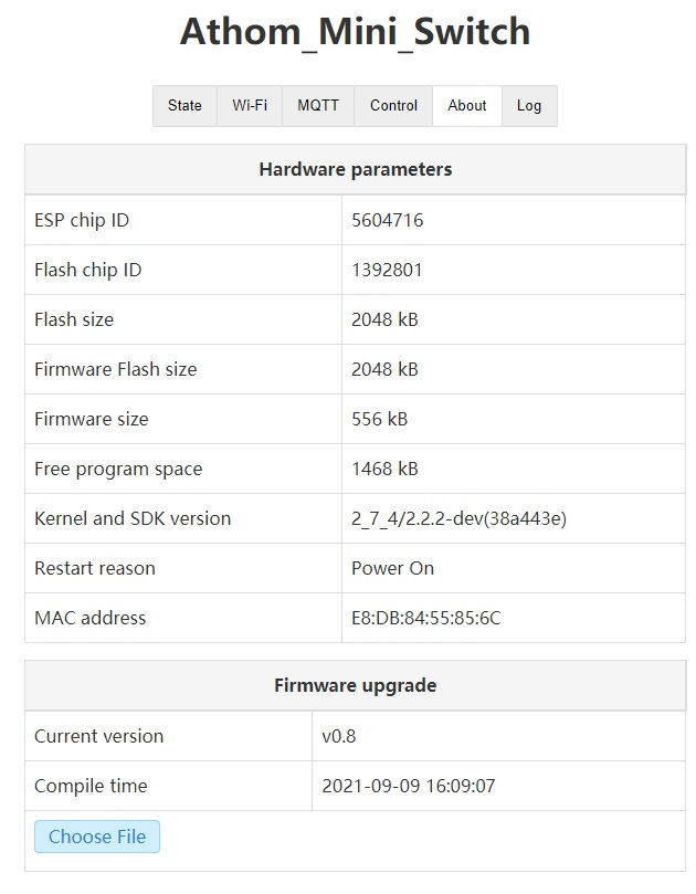 Relay Switch Firmware Update | AthomTech