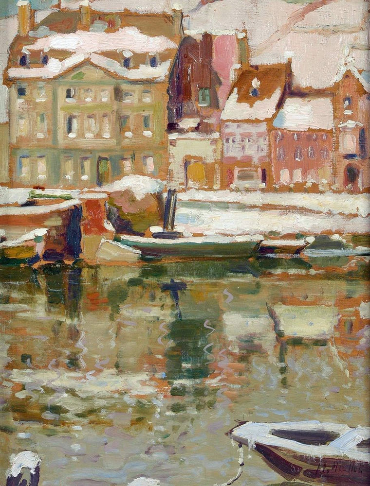 André Hallet, Effet de Neige à Coronmeuse (1917), d'après Artprice et ...