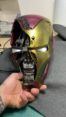 Iron Man mk50 smashed helmet | Do3D