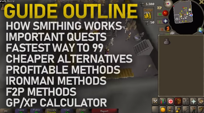 OSRS 1-99 Smithing Guide (Fastest & Profitable Methods)