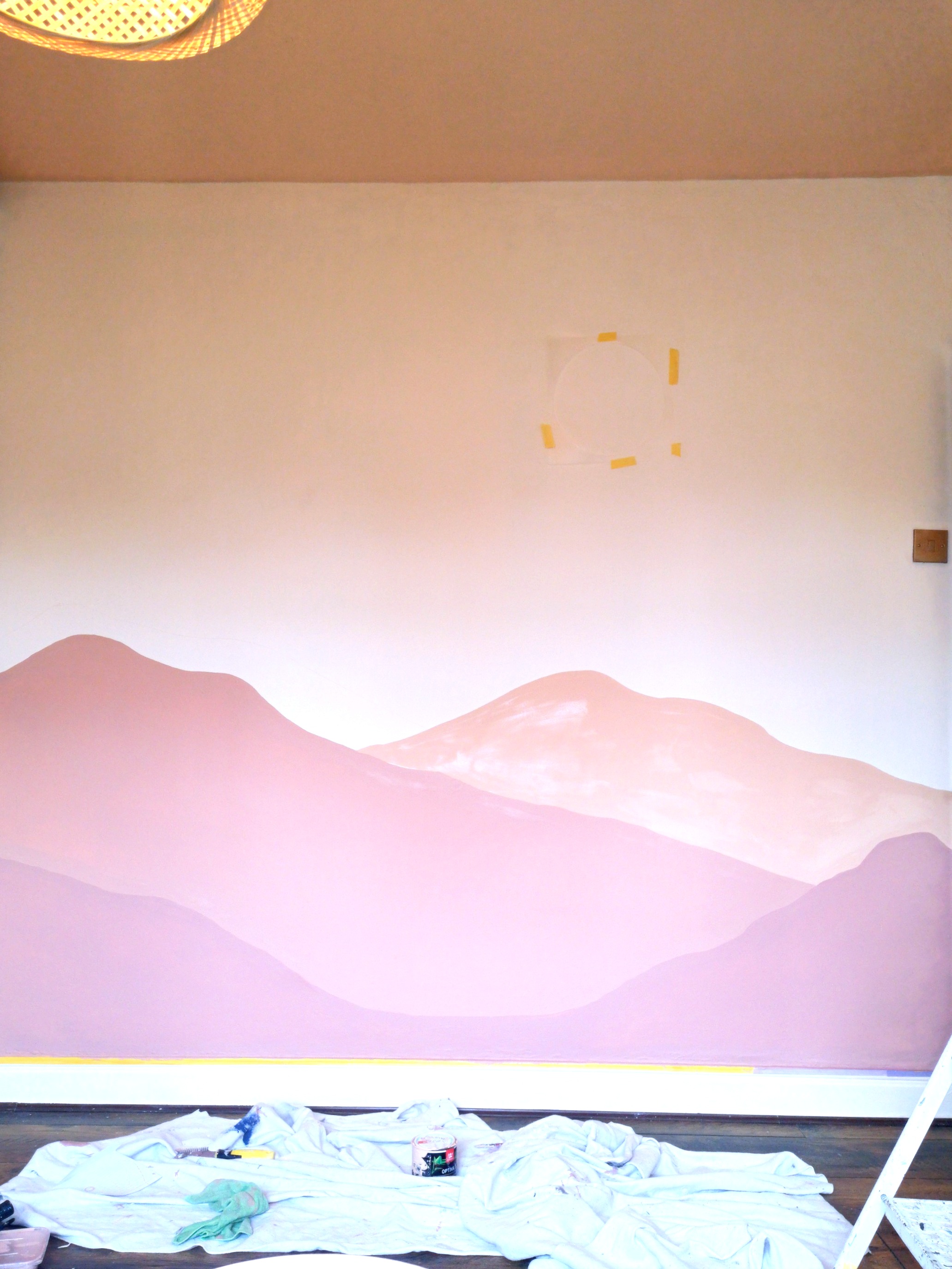 Creating a Sunset Mural