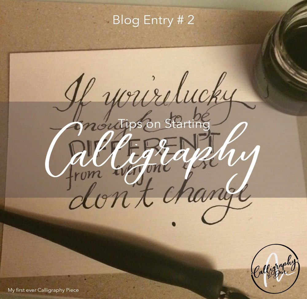 Tips on Starting Calligraphy