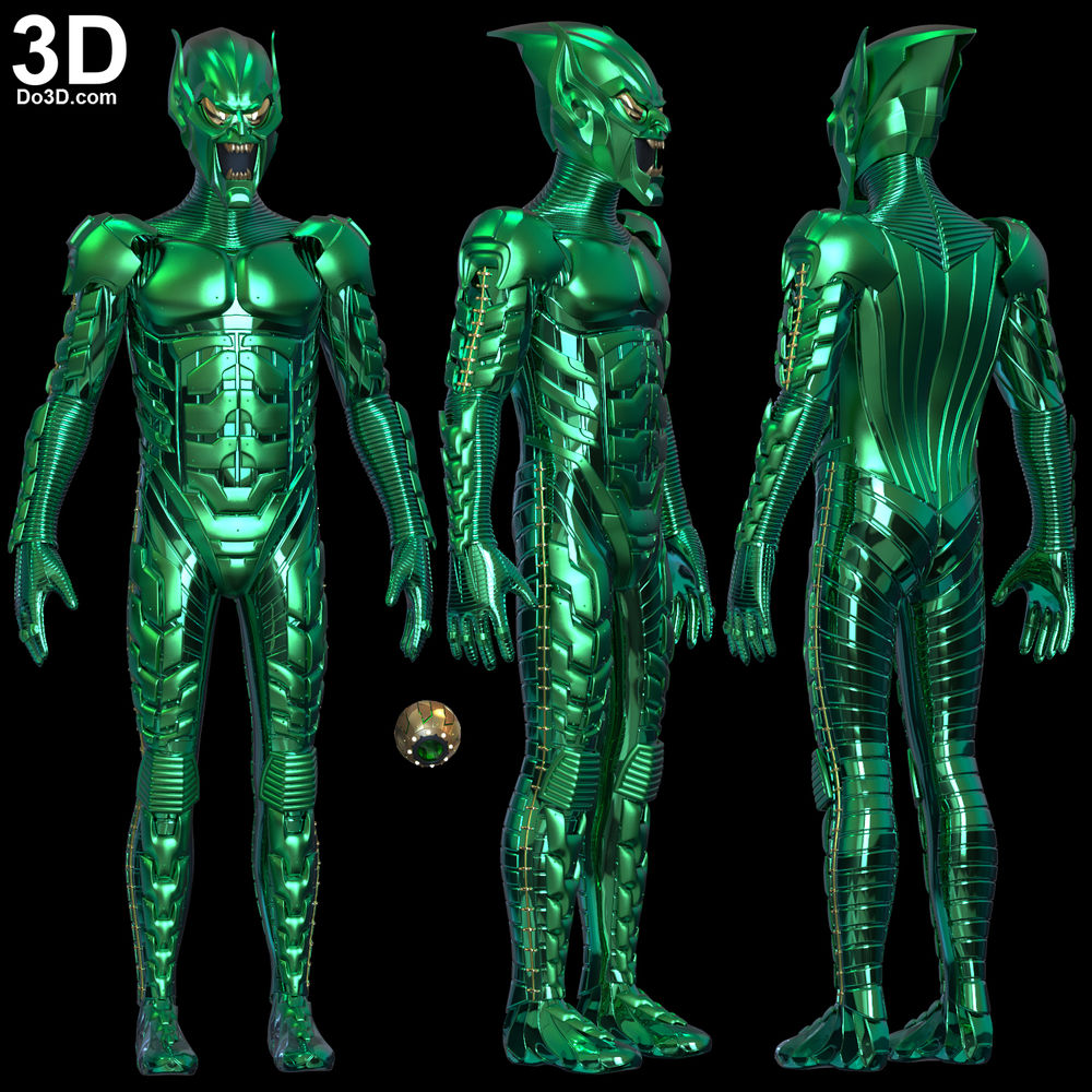 3D printable model of Green Goblin full body armor suit from Do3D.com ...
