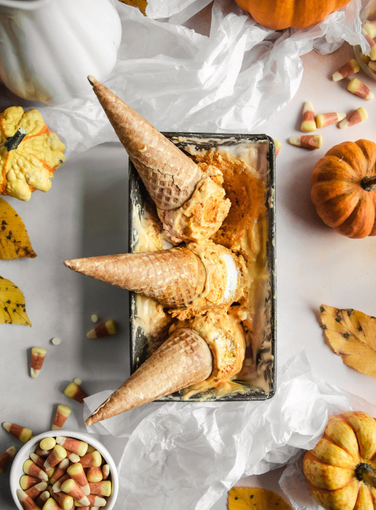 Candy Corn Ice Cream (Dairy Free, Paleo)