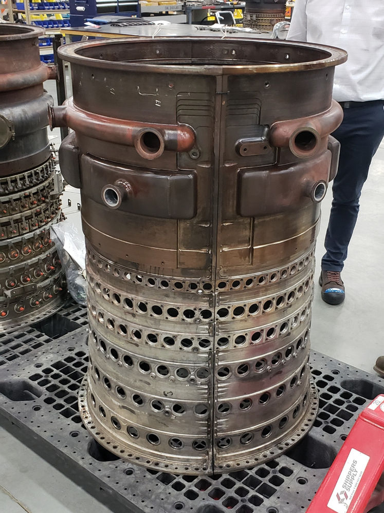 Inside a GE LM6000 (CF6-80C2) Gas Turbine