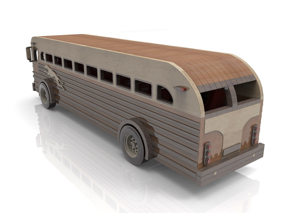 GMC Greyhound Bus | Lloydswoodtoyplans