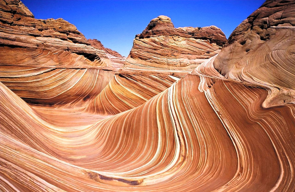 The Wave (La Vague) aux Coyote Buttes en Arizona, Etats-Unis