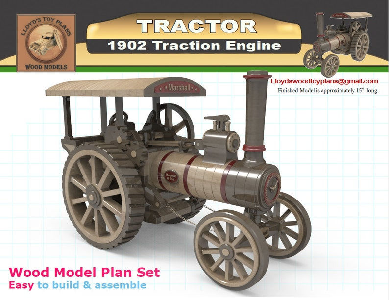 1902 Traction Engine | Lloydswoodtoyplans