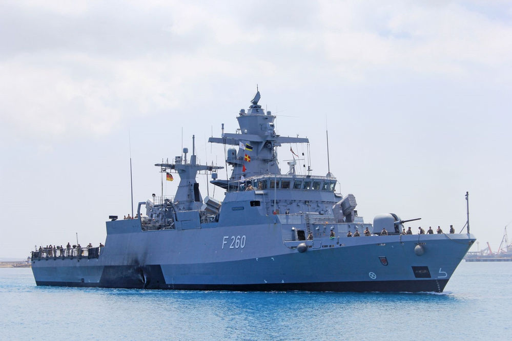 Korvette "Karlsruhe" wurde in Wolgast auf Kiel gelegt