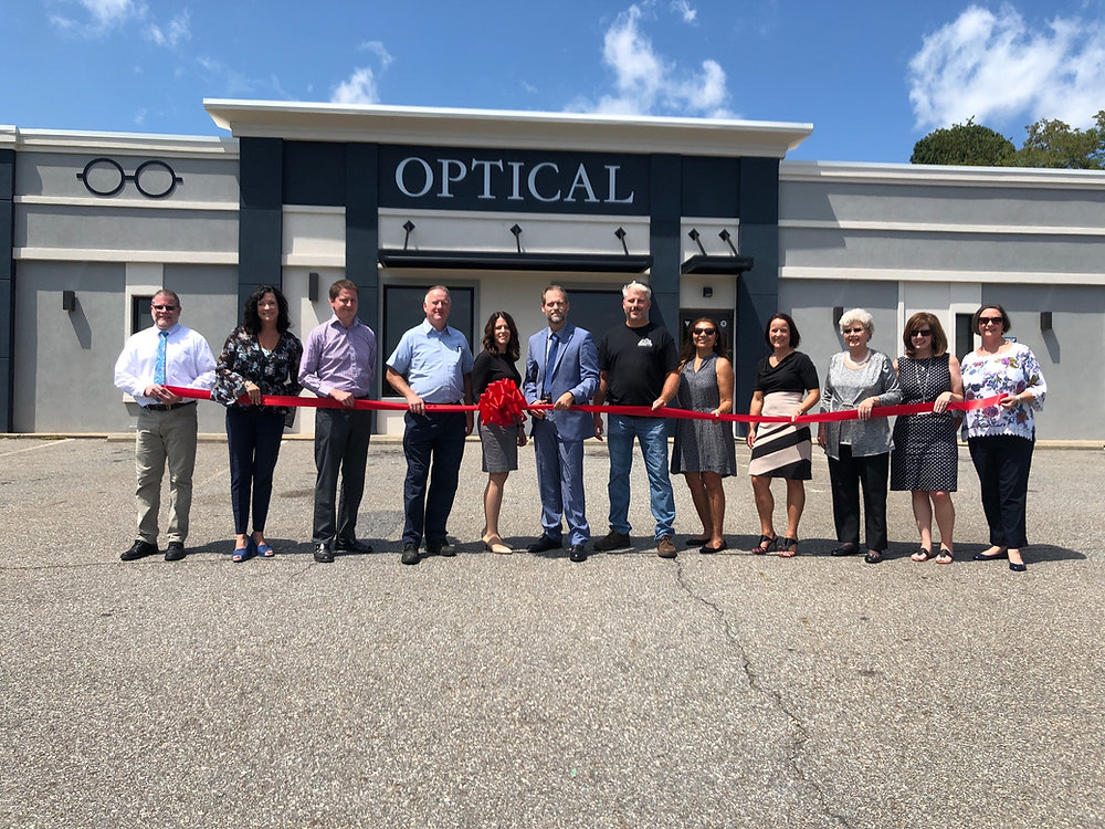 Ribbon cut at the newly renovated Friedrichs Family Eye Center