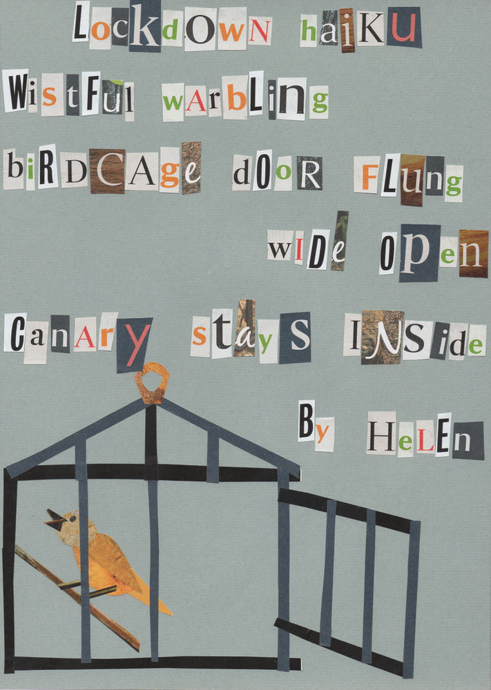 Lockdown Haiku - collage | Art with Tricia