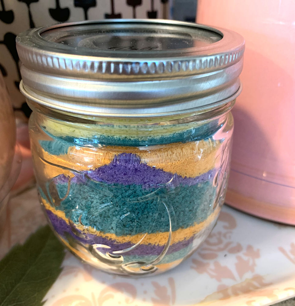 salt and chalk art project for teens