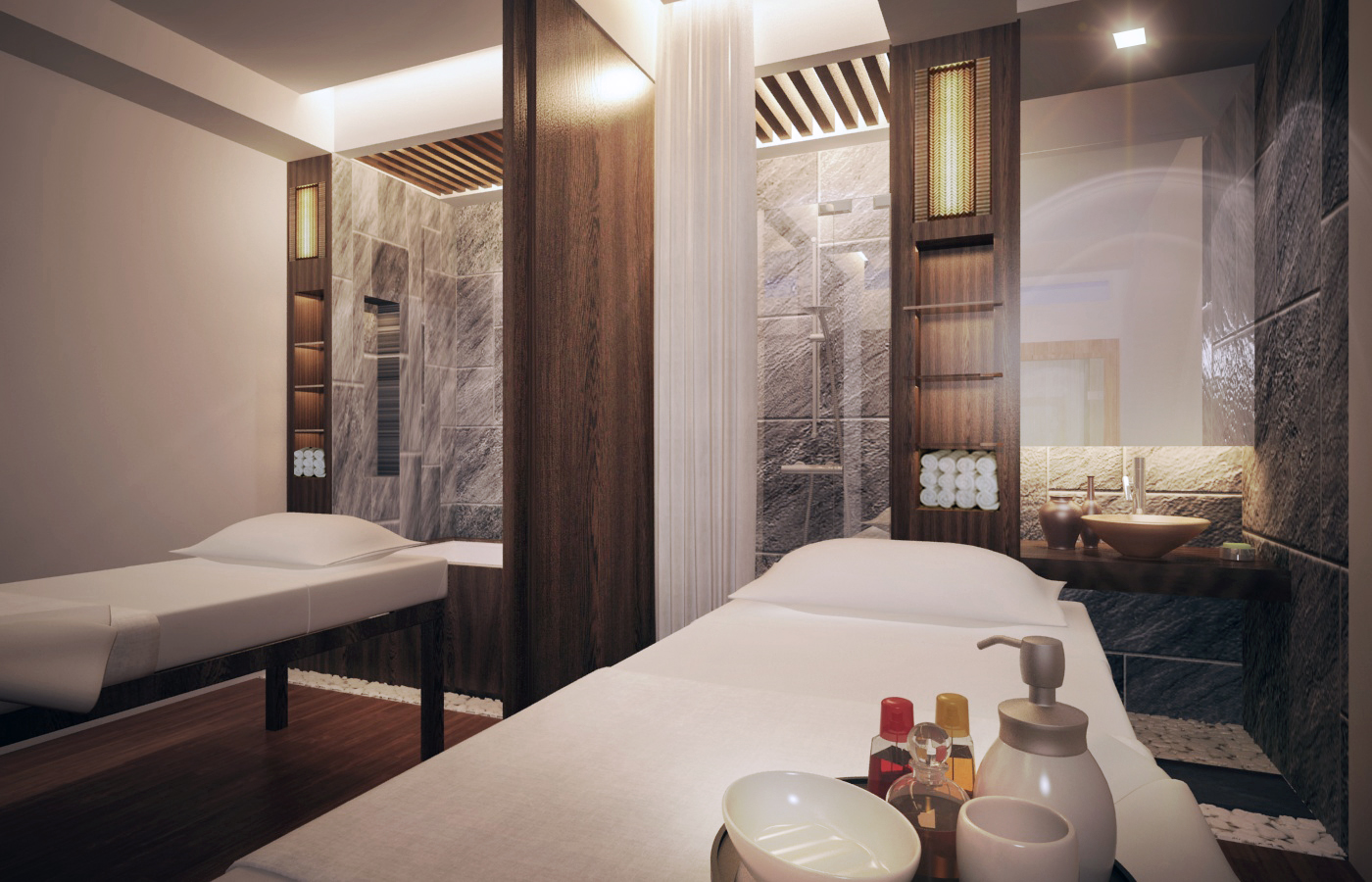 ผลงานออกแบบสปา CRYSTAL SPA โดย THE COLLECTIVE STUDIO