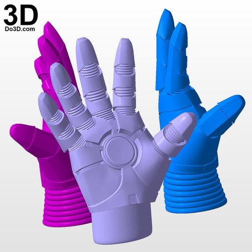 Solid Iron Man Glove / Hand for Statue Toy Action Figure | 3D Model ...
