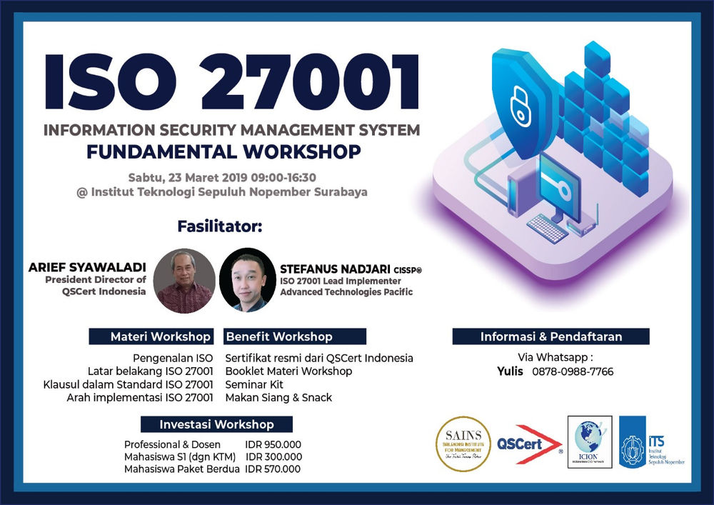 Workshop ISO 27001 Information Security Management System | seputarevent
