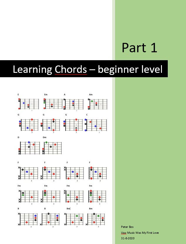 Part 1 - Learning chords - booklet | Learning Chords