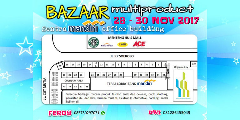 CALLING ALL TENANT: Bazaar @ Sentra Mandiri Parking Area | seputarevent