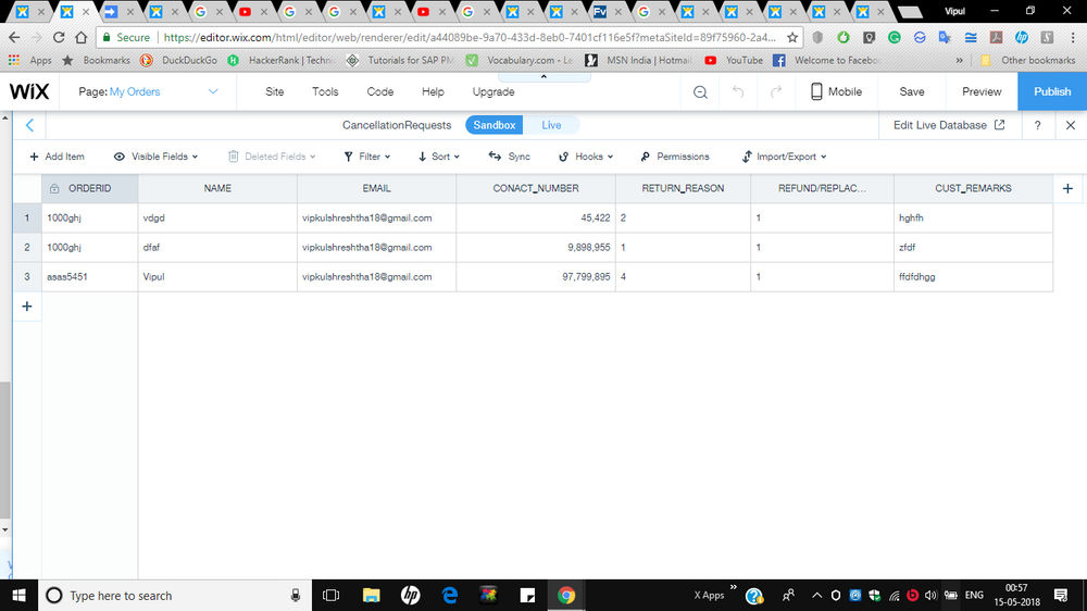 Checking Database values before submitting form. | Velo by Wix